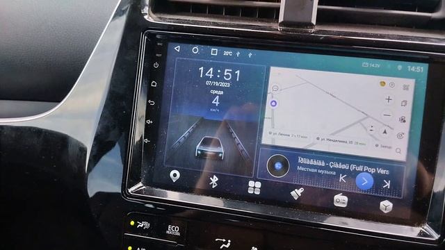 Prius ZVW51 2019 магнитола JUSTNAVI QT10 4*64