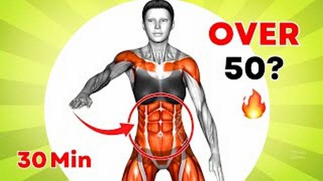 Тренировка для подтяжки ДРЯБЛОГО ЖИВОТА ➜ Лучше всего для людей старше 50 лет!