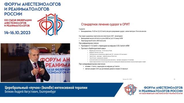 Пучок ИТ острой церебральн недостаточости Белкин А.А. Съезд ФАРР 2023