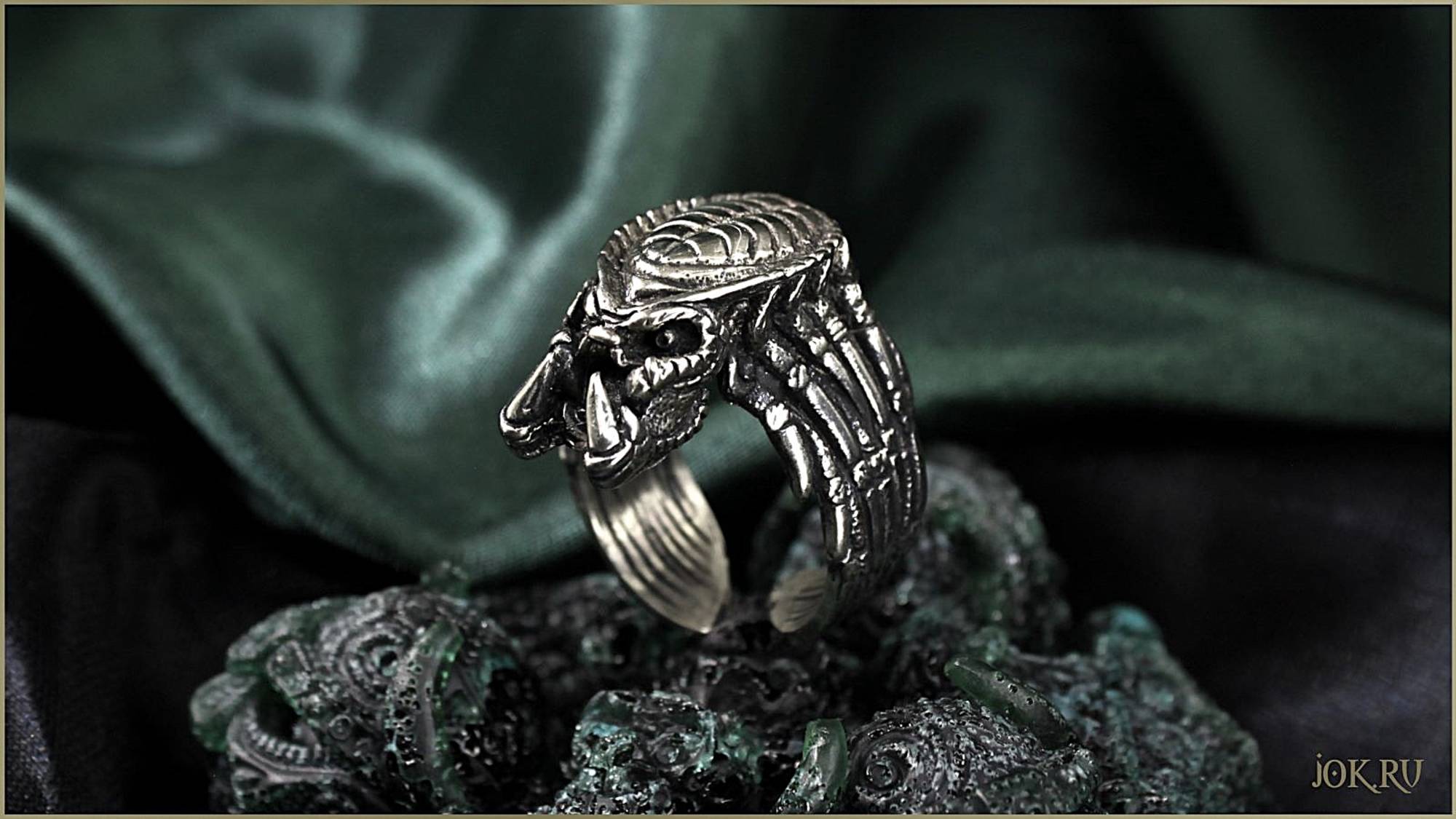 Эксклюзивное кольцо Хищник Яутжа оригинальный подарок для мужчины в Joker-studio
#jokru #фантастика
