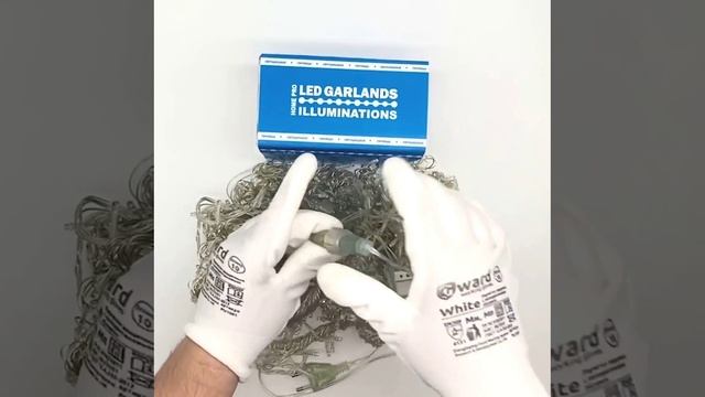 Светодиодная гирлянда занавес HOME PRO (256LED, 2х2м) синий