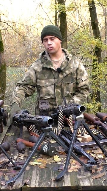 MG34 и MG42 - Немецкие пулемёты  Второй Мировой