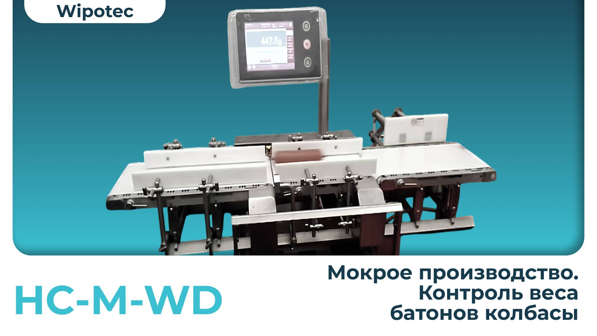 Чеквейер для мокрых производств. Модель HC-M-WD (Wipotec)