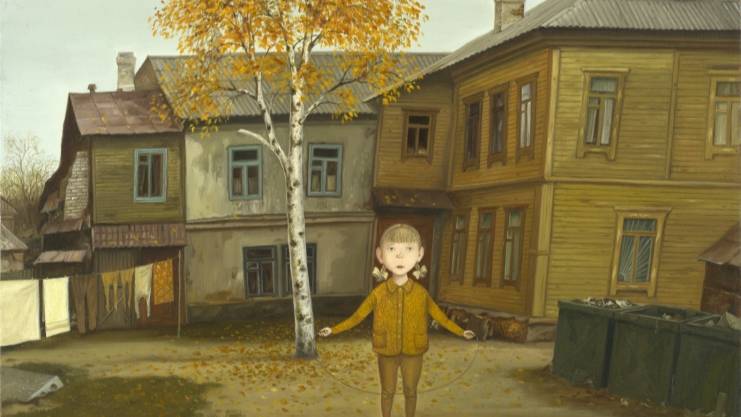 Милый старый городок на картинах Валентина Губарева