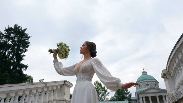 Дворец бракосочетания №4 (Савеловский ЗАГС) и свадебная фотосессия в Архангельском