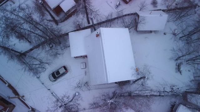 Озеро Увильды с высоты птичьего полета 18 декабря 2022 г