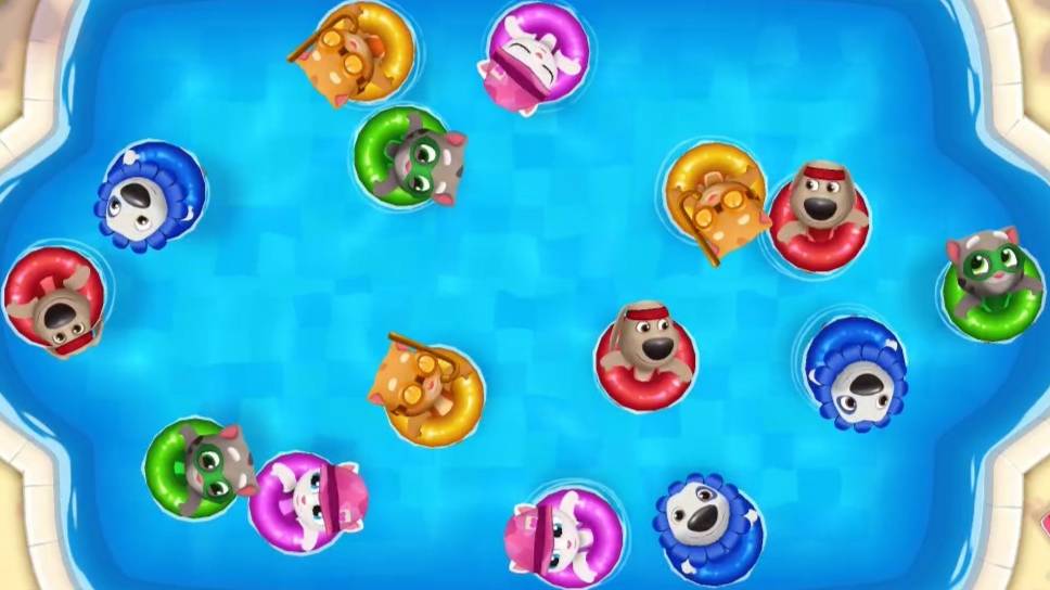 Аквапарк моего говорящего Тома Talking Tom Pool | Мультфильм про друзей для детей