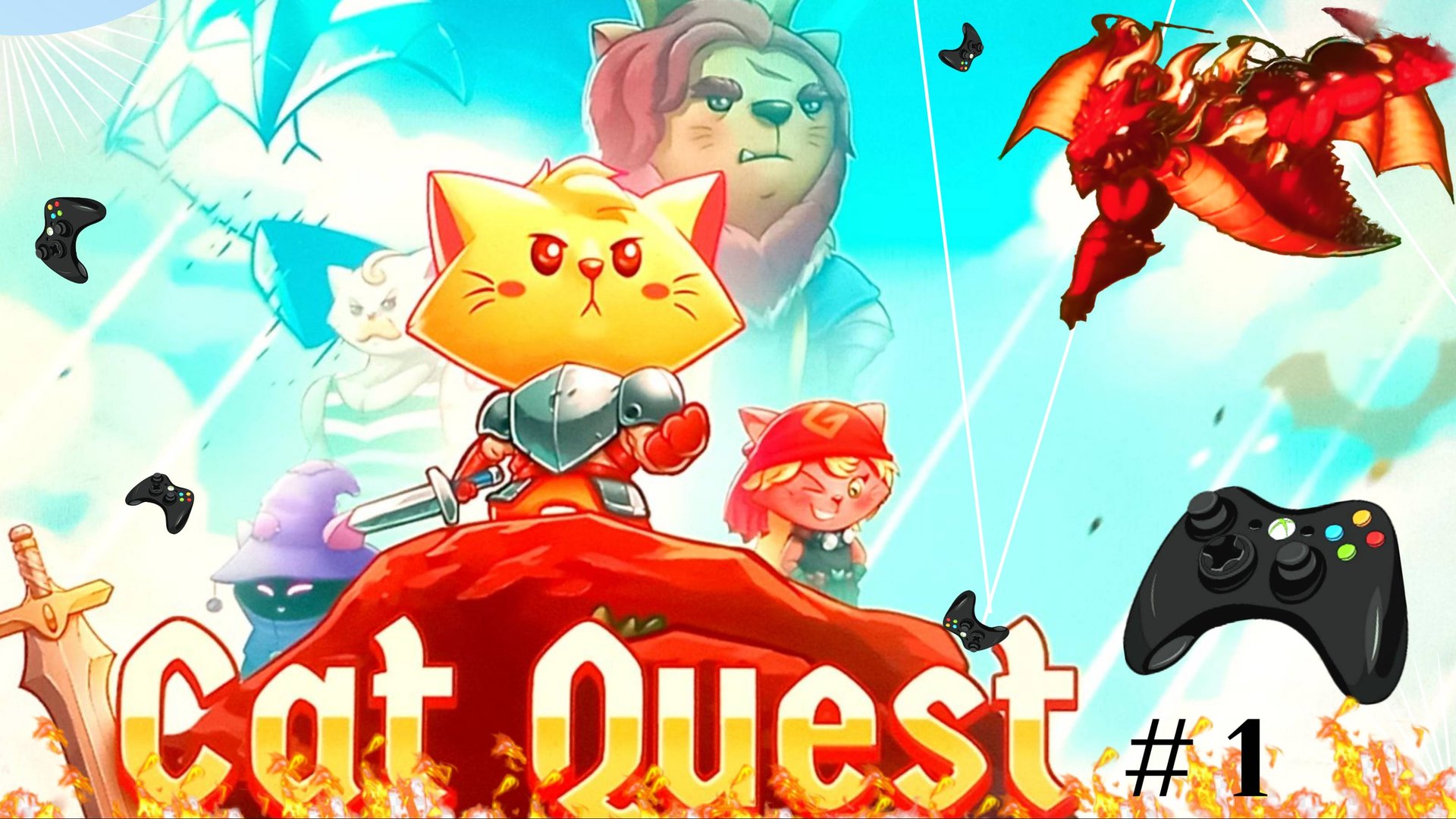 ПУТЕШЕСТВИЯ ВОЛШЕБНОГО КОТА ПО ЗАГАДОЧНЫМ МЕСТАМ [Cat Quest #1]