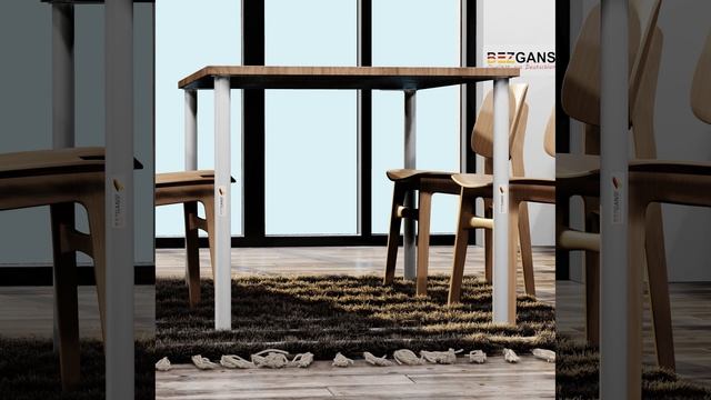 NK-82050W Ножка круглая 820Х50 (4 шт), Белый