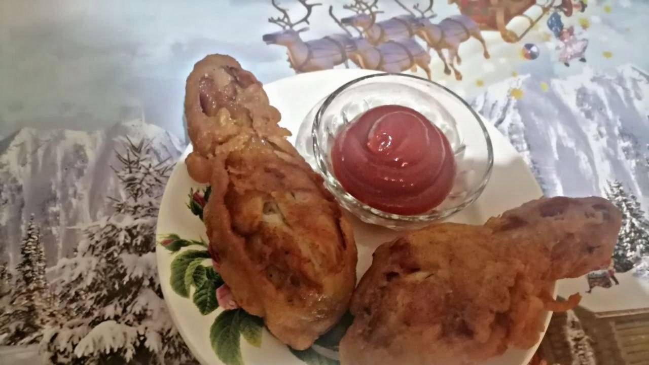 Фастфуд дома. @ Голень во фритюре.