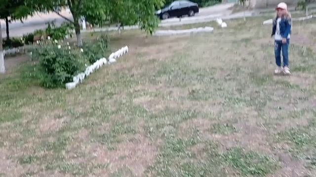 Играем в футбол, Катя 6лет