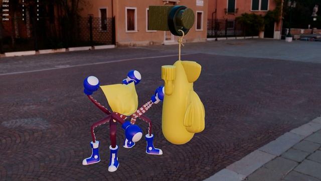 Уроки в Maya_Осьминог-боксер