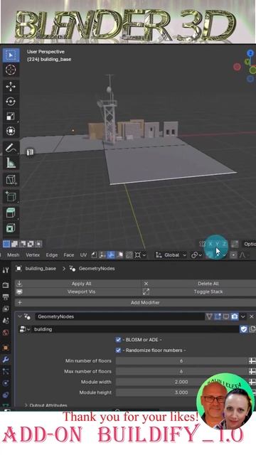 ADD ON buildify 1 0 #blender