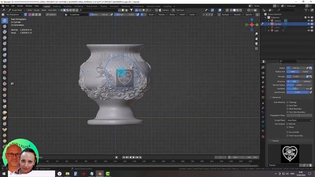 Как быстро и легко создать скульптуру в Blender 3D с помощью радиальной симметрии