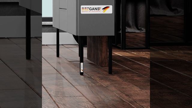 NL-30025B Ножка квадрат 300Х25Х25 (4 шт), Чёрный