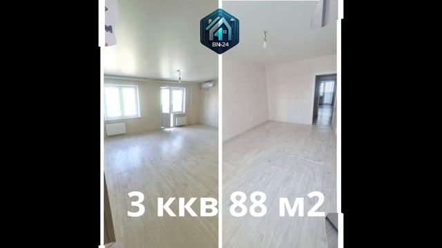 3 комнатная квартира 88 м2 с ремонтом Восточно-Кругликовский район Краснодар