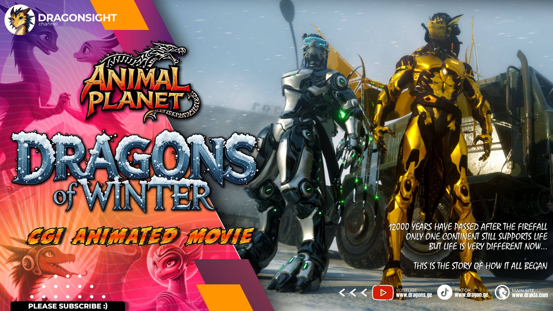 Драконы Зимы (2025) 🐲 CGI 3D-анимационный научно-фантастический фильм