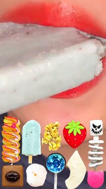 #безе #печенье #мороженое #попкорн #клубника #рисовый пирог #моти