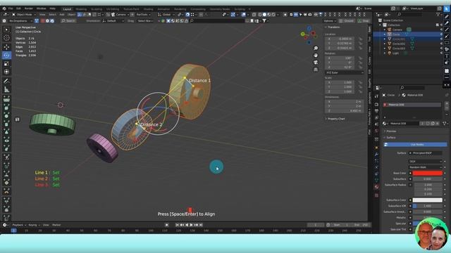 Blender addon 3 point align