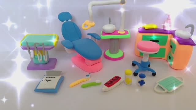 Поделки из пластилина - Как сделать набор миниатюрных инструментов для стоматолога из пластилина