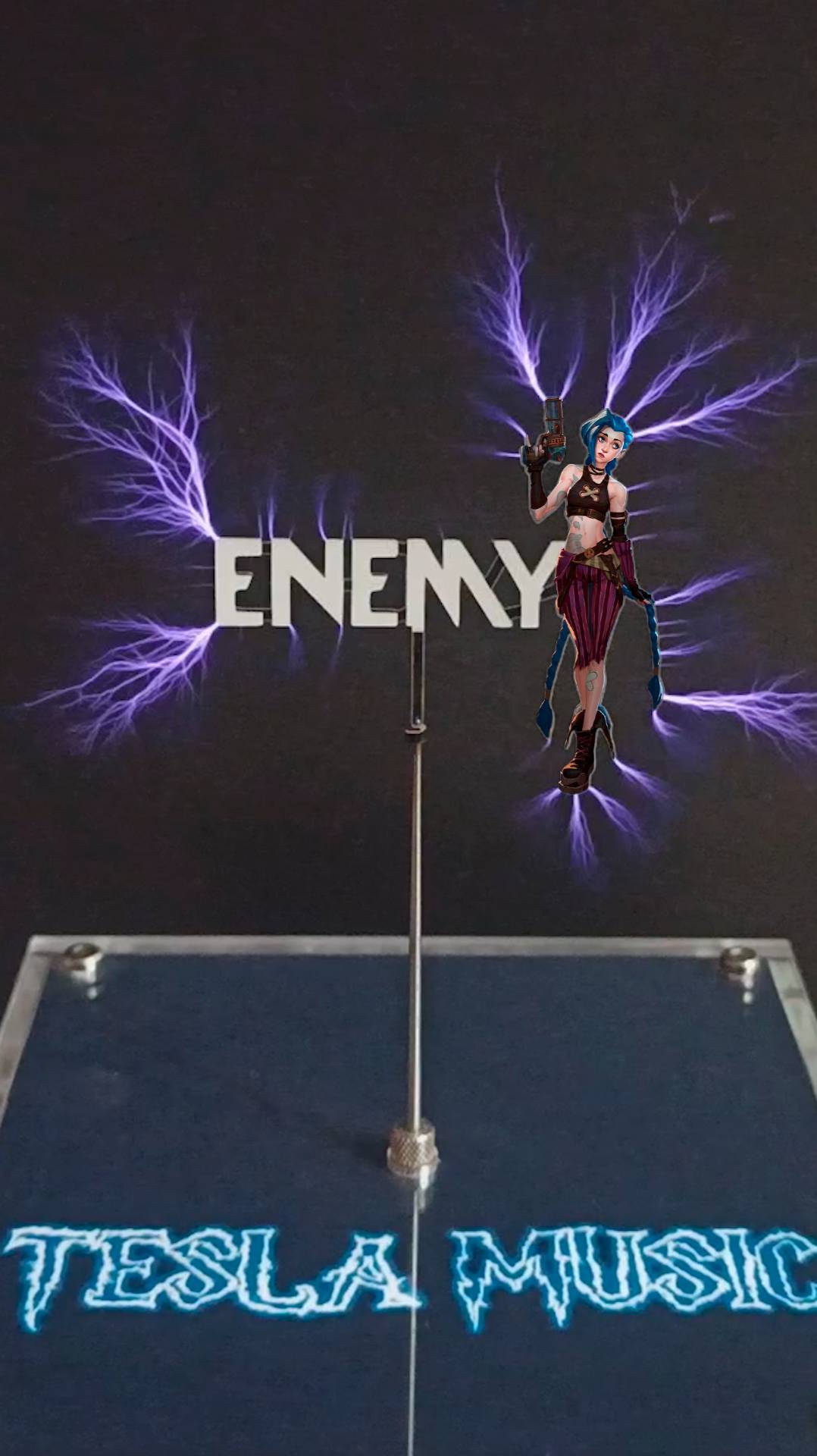 Imagine Dragons & JID - Enemy Tesla Music #2025 #video #shorts #short #shortvideo #teslamusic