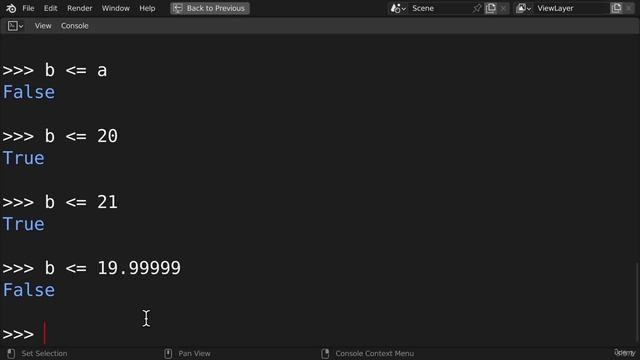 11. Comparison Operators