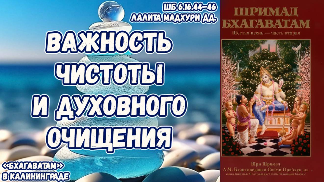 Важность чистоты и духовного очищения. Лалита Мадхури дд. ШБ 6.16.44–46