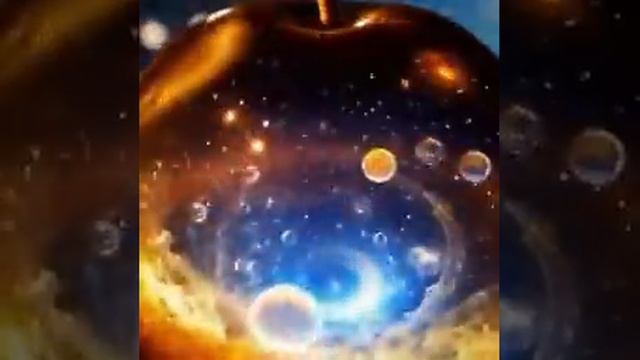 Прозрачный крошечный микромир  внутри прозрачного хрустального шара