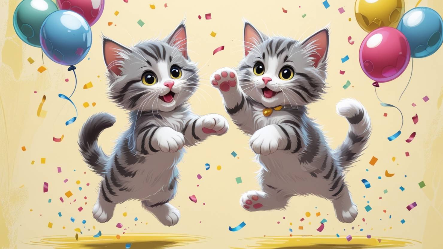 Детская песня|Песенки для детей |Песня Два Котёнка| Веселая детская песенка про веселых котят