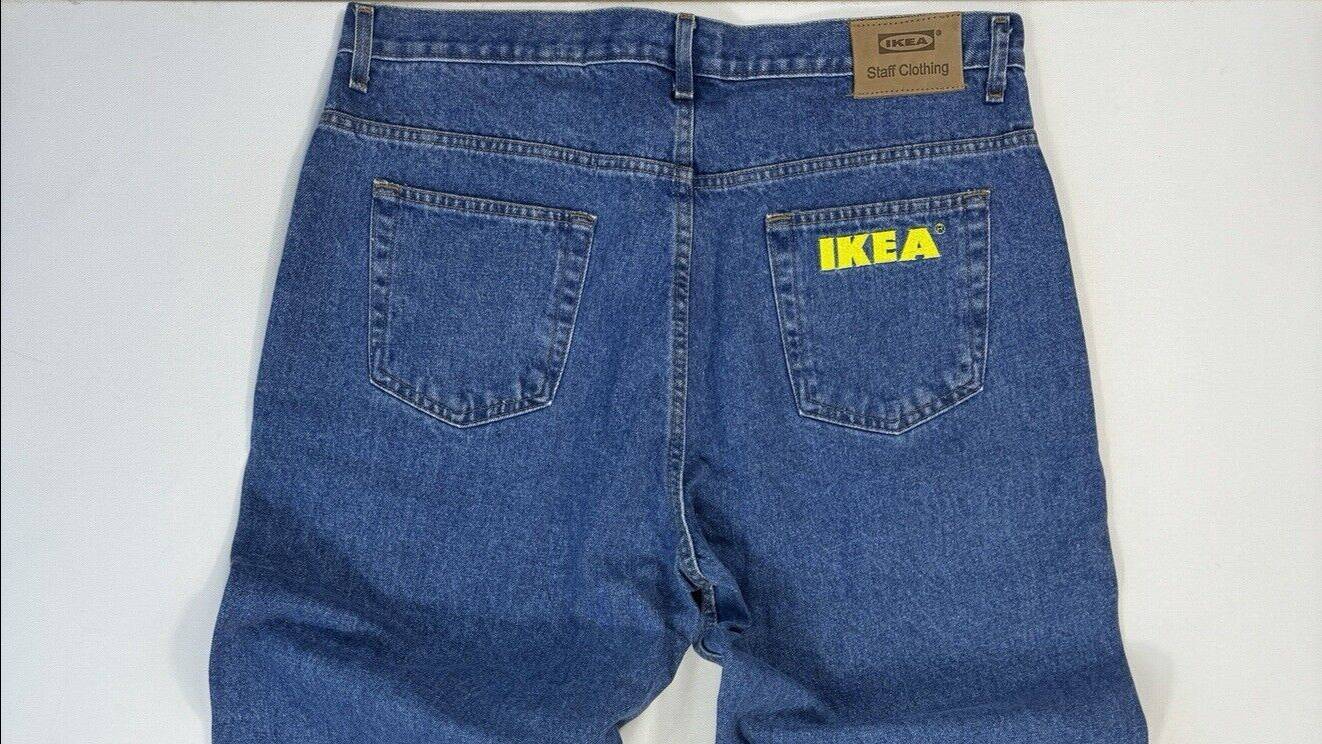Винтажные мужские джинсы IKEA Staff Denim конца 90-х годов-производитель-Мексика