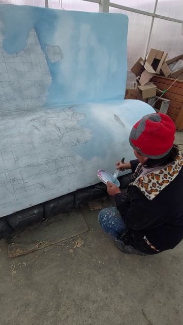 Эксклюзивная скамейка. Скульптура для парка.