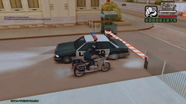 Полицейский патруль в GTA SAMP на сервере Trinity RPG