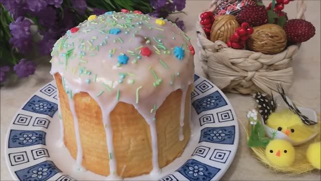 Пасхальный кулич БЕЗ ДРОЖЖЕЙ|Выпечка с ТВОРОГОМ|Выпечка на КЕФИРЕ|вкусный кулич|простой рецепт