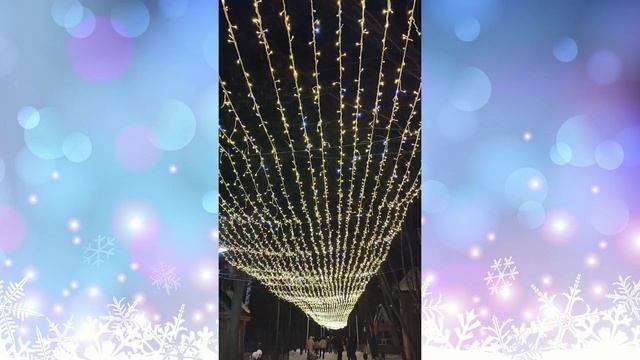 Прогулка по новогоднему парку.