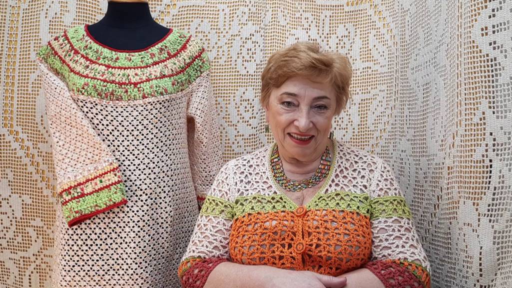 Платье "Разноцветье". Мастер-класс по вязанию крючком от О. С. Литвиной.