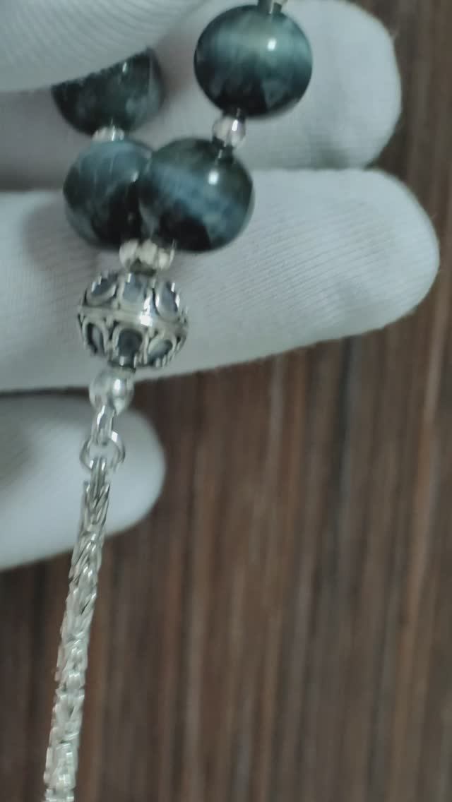 Перстные четки из соколиного глаза 01/11