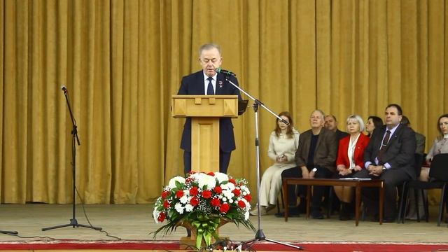 Торжественная речь ректора  в рамках празднования Дня защитника Отечества в ДонГМУ.