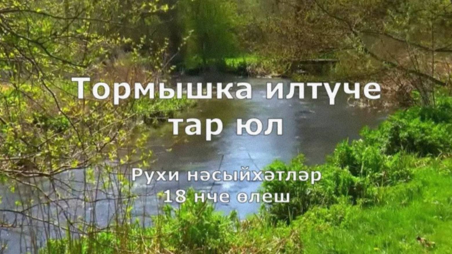 Тормышка илтүче тар юл. 18-нче тапшыру.