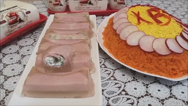 Салат на ПАСХУ и закуска ЗАЛИВНЫЕ РУЛЕТИКИ|КРАСИВО ВКУСНО И БЫСТРО|простые рецепты|быстрые рецепты