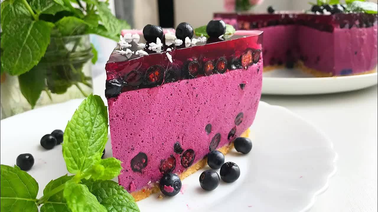 Муссовый торт без выпечки — ягодная нежность! 🍓🎂