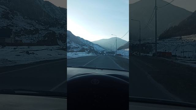 Дарога с Горно-Алтайска село Акбом