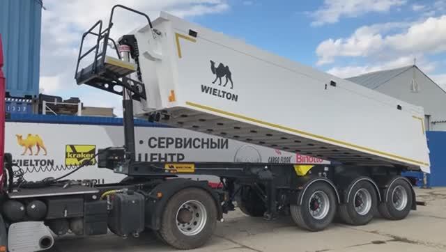 Самосвальный WIELTON NW3A25SK с алюминиевым кузовом, обзор + поднимаем кузов