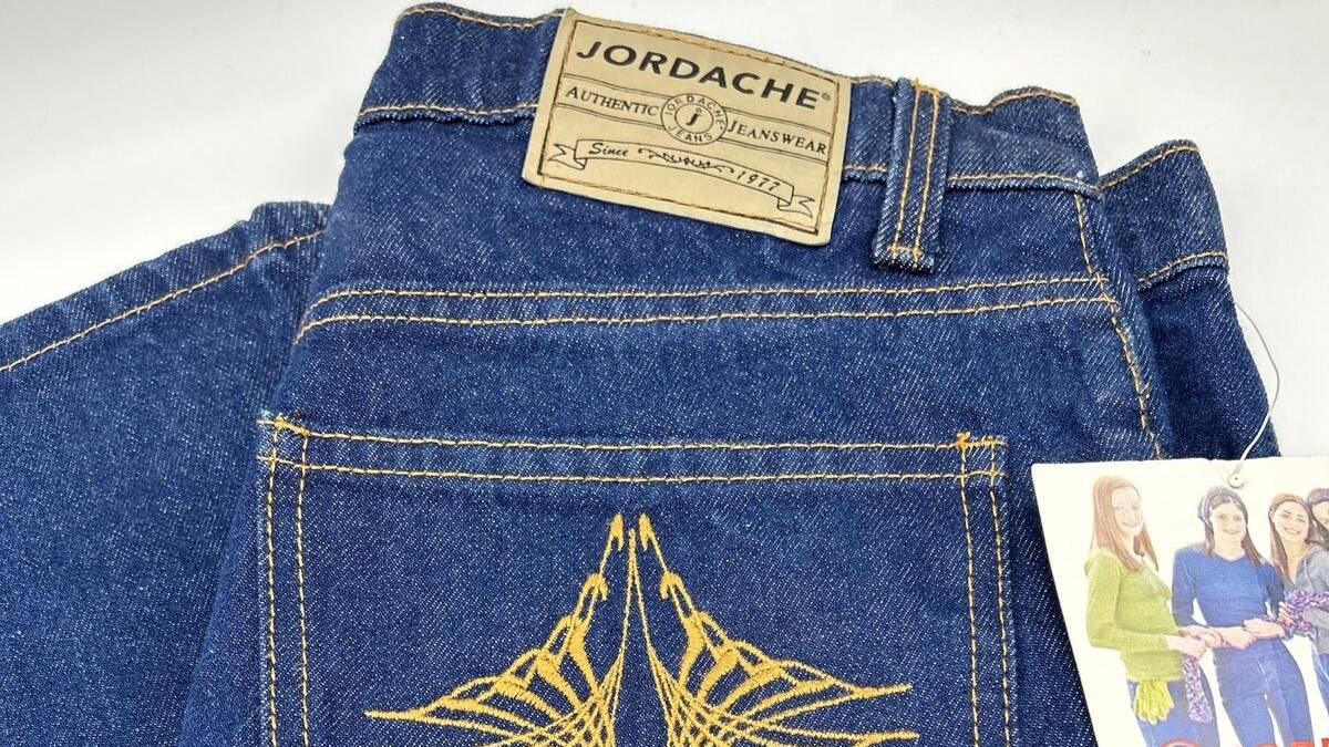 VTG JORDACHE  джинсы-клеш с высокой посадкой-женские-70-Х-произведенно в Марокко