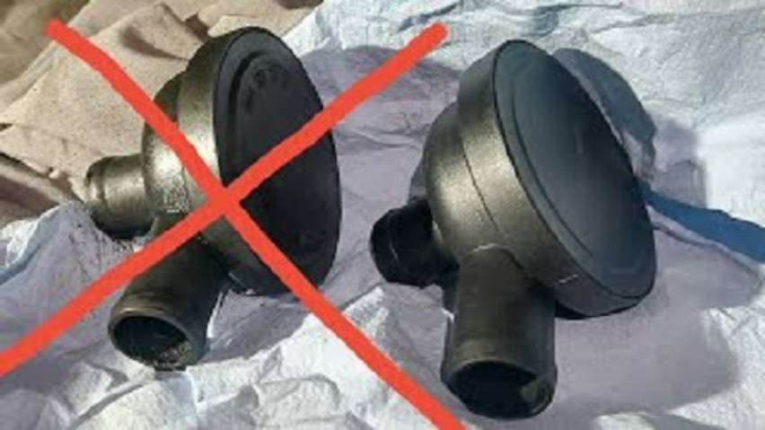 Как работает исправный Клапан Сапуна. Ауди А4