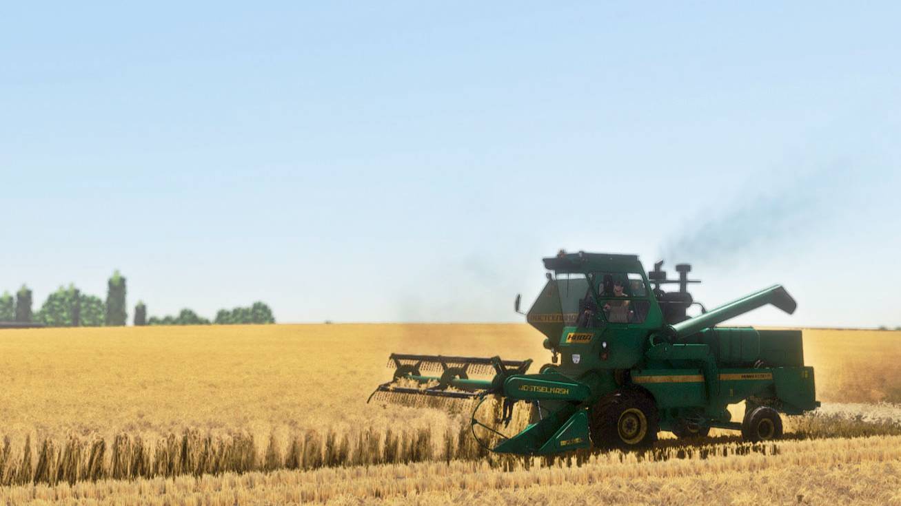 FS22 Уборка ячменя Украина, село Кошмак, Черкасская область, Корсунь-Шевченковский район.