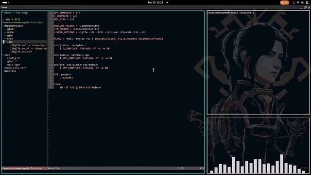 Настройка Makefile для OpenGL