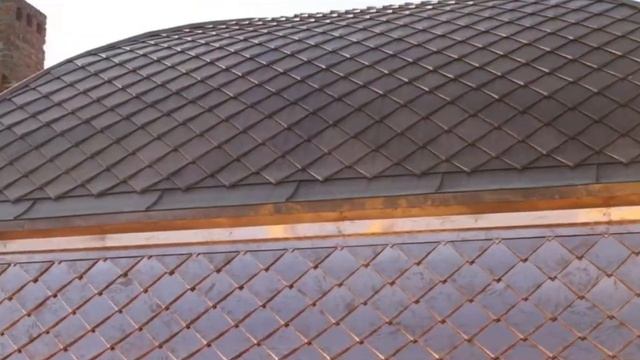 Чешуйчатая медная кровля