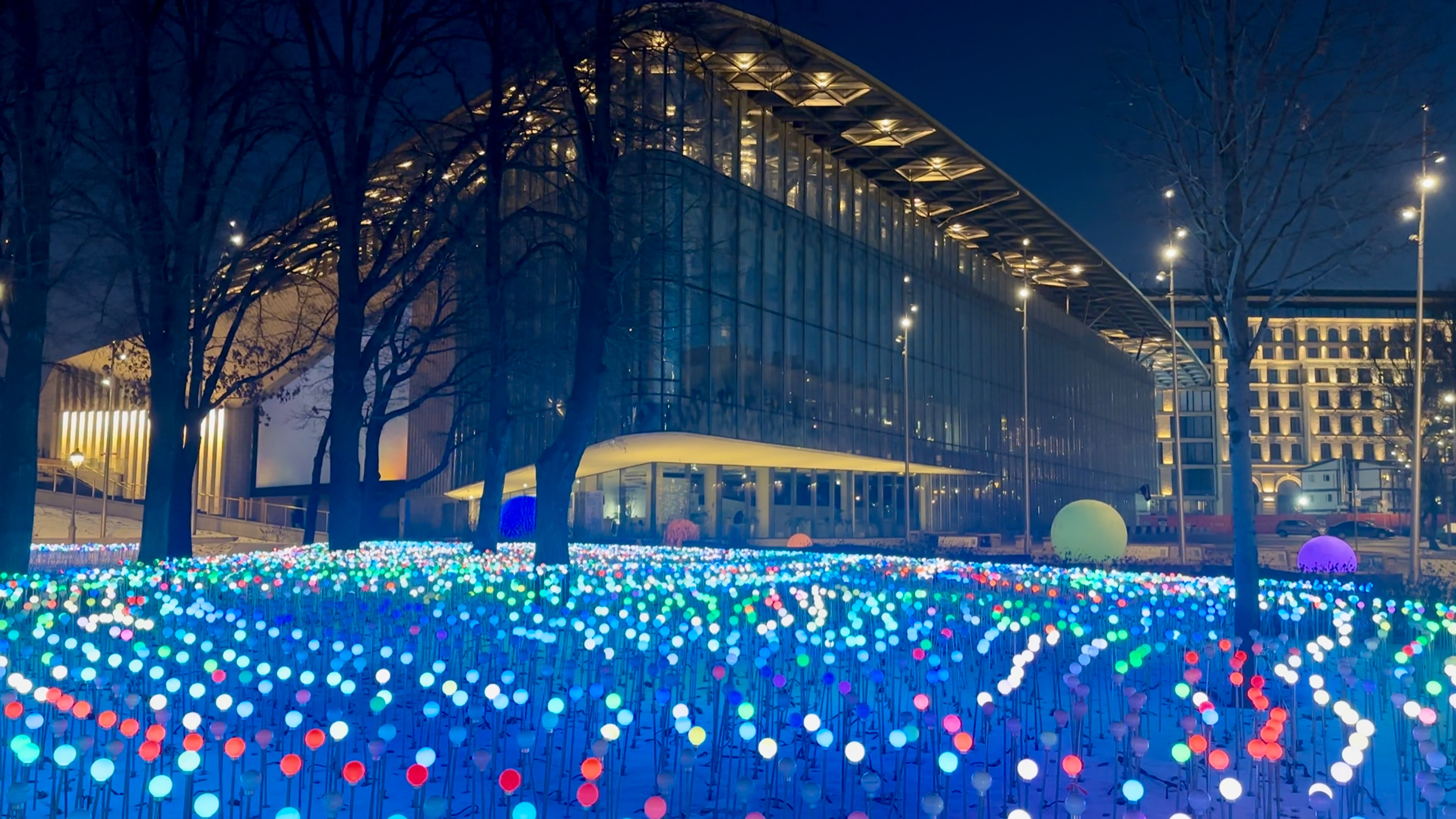 Парк Зарядье до рассвета Москва