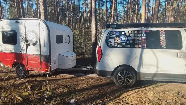 Автопрогулка по лесу с прицепом Pixel 230