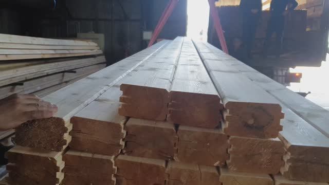 Заказ-Дом: комплектация на заказ домов из профилированного бруса 90х140 мм компенсационным пропилом